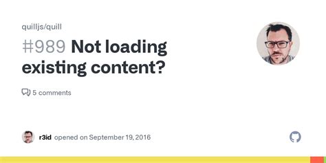 Not Loading Existing Content Issue Quilljs Quill Github