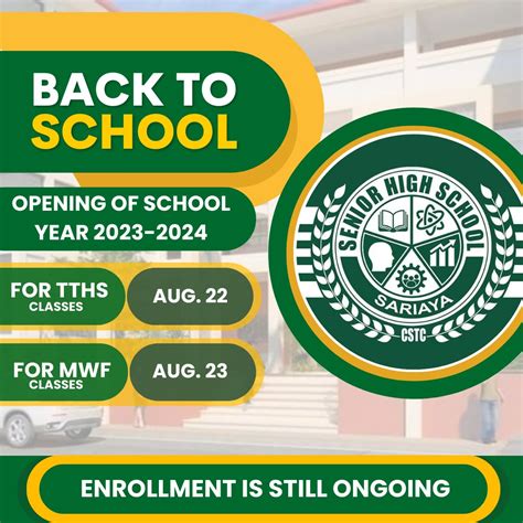 Cstc Important Update Classes Begin On August 22 And 23 🏫📚 We Are