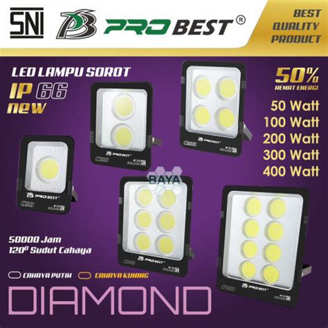 Jual Probest Diamond Lampu Tembak Led Lampu Sorot Cob W Watt Putih