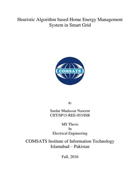 pdf heuristic algorithm based home energy management system in smart grid