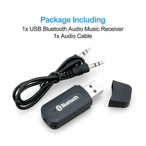 Usb Bluetooth Audio Receiver Adaptor Wireless Music 3 5mm Dongle One