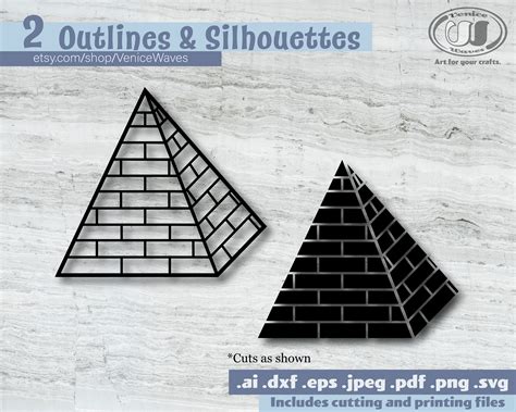 Pyramid SVG Pyramid Cut File Pyramid Clipart Pyramid PDF Etsy