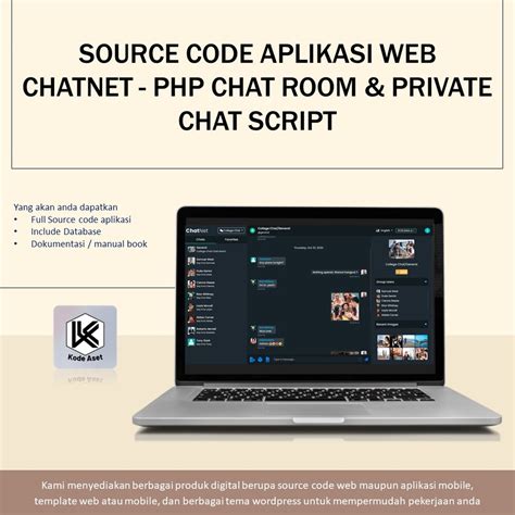 Jual Source Code Aplikasi Web Chatnet Php Chat Room And Private Chat