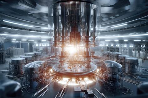 Premium AI Image Theme Of Nuclear Fusion Large Experimental Setup In
