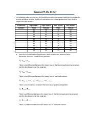 Exercise Programs And Gender Analyzing The Significance And Course Hero