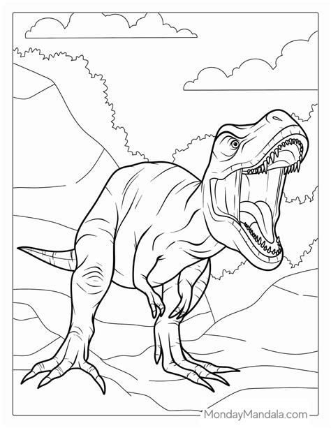 T Rex Coloring Page