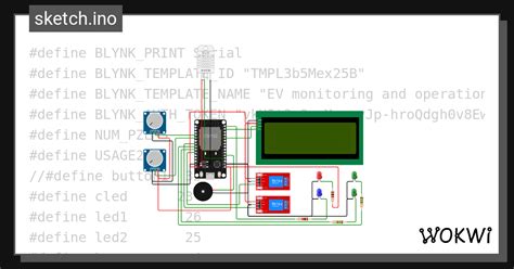 Basic Electric Vehicle EV Monitoring And Operation Testing System Copy 2 Wokwi ESP32