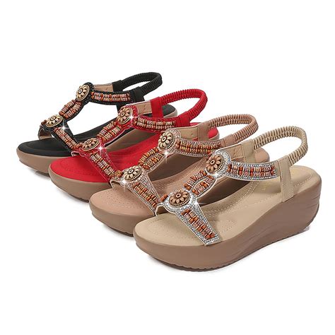 Caicj98 Wedge Sandals For Women Summer Beach Sandals For Women