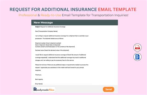 Payment Request Email Template For Construction Readymade Files