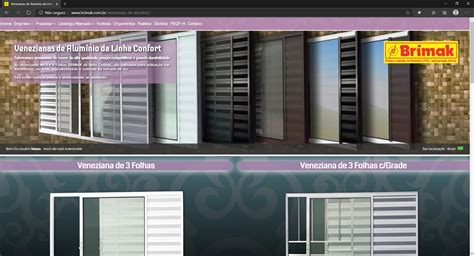 Venezianas de Alumínio da Linha Confort BRIMAK Portas e Janelas
