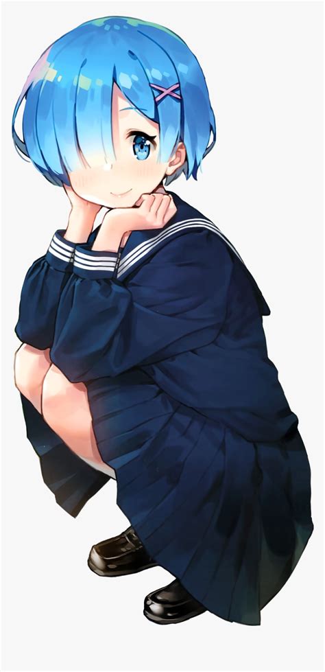 Anime Animegirl Kawaii Schoolgirl Ram Rem Rezero Re Zero เร ม