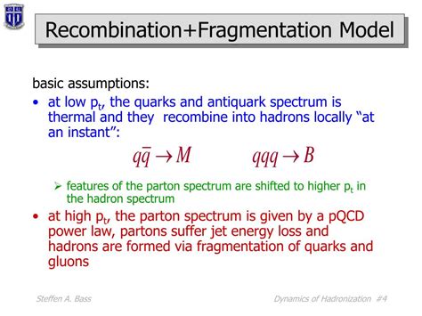Ppt Dynamics Of Hadronization Interplay Of Fragmentation And