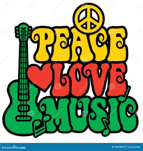 Reggae Peace Love Music Stock Vector Illustration Of Eighties 40558210
