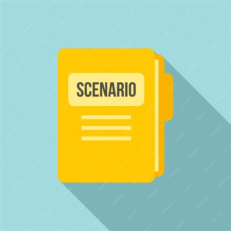 Premium Vector Scenario Folder Icon Flat Illustration Of Scenario Folder Vector Icon For Web