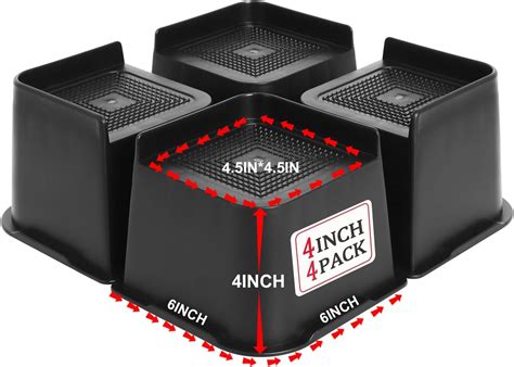 Ketofa Bed Risers 468 Inch Heavy Duty Furniture Couch Risers With Non Slip Design