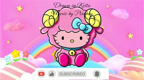 Hello Kitty Sheep Drawing And Coloring Video Drawtube28 Youtube