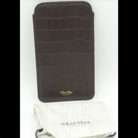 Martha Stewart Accessories Martha Stewart Croco Embossed Leather
