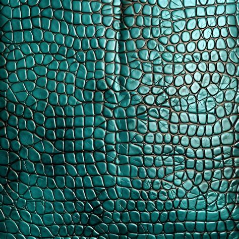 Premium Ai Image Turquoise Leather Texture Background
