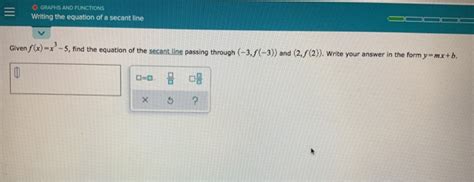 solved ographs and functions writing the equation of a