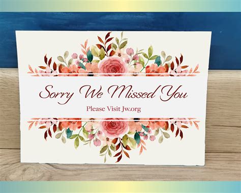 Jw Set Of 40 Postcards Sorry We Missed You Please Visit Not At