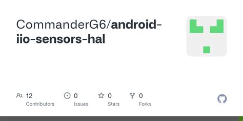 github commanderg6 android iio sensors hal