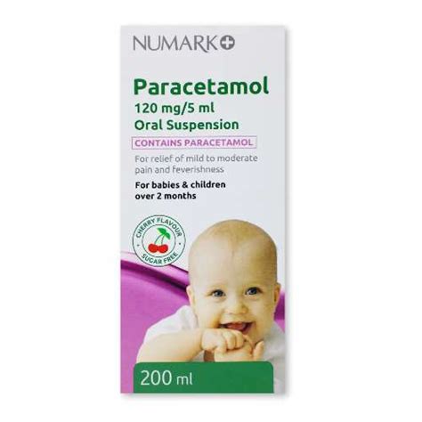 Paracetamol 120mg5ml Strawberry Oral Suspension 200ml