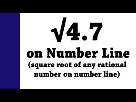 Root On Number Line Video Lecture Class