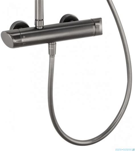 Deante Arnika Titanium Zestaw Prysznicowy Natynkowy Titanium NAC D1QK