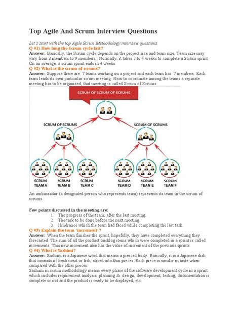 Top Agile And Scrum Interview Questions Download Free Pdf Scrum