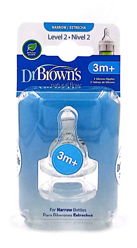 Dr Browns Natural Flow 2 Silicone Nipples3m 4884 Pharmazone