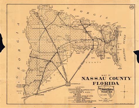 Nassau County Fl Wall Map Premium Style By Marketmaps