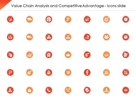 Value Chain Analysis And Competitive Advantage Icons Slide Ppt Powerpoint Show Presentation