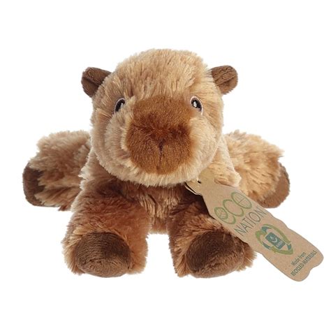 Eco Nation Softies Plush Capybara Aurora Stuffed Safari