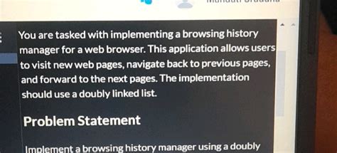 You Are Tasked With Implementing A Browsing Studyx