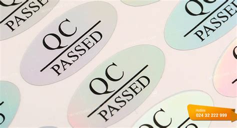 In Tem Qc Pass Tem Kiểm Soát Chất Lượng Giá Rẻ Tại Hà Nội