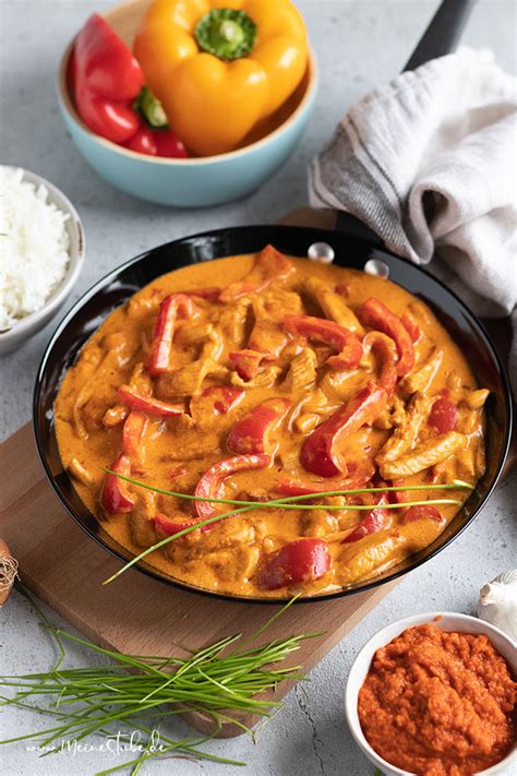 Paprika Putengeschnetzeltes In Einer Leckeren Rahmso E Meinestube