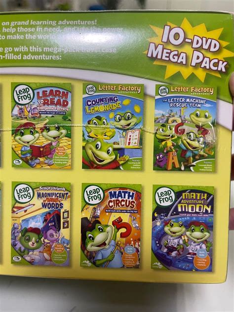 Leapfrog 10 Dvd Mega Pack Hobbies And Toys Books And Magazines Fiction And Non Fiction On Carousell