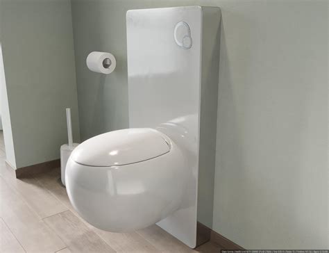Pack WC suspendu en céramique blanc avec bâti support décoratif HURO II
