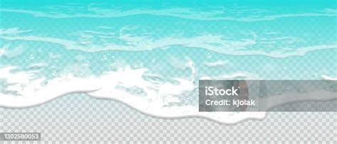 여름 배경 투명한 바다 파도 3d 벡터 높은 상세한 사실적인 그림 파도에 대한 스톡 벡터 아트 및 기타 이미지 파도 해변 바다 Istock