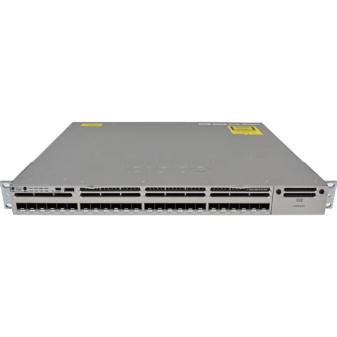 Cisco Ws C3850 24xs S 24 Port Stackable 10 Ge Switch 2x Psu Rack Ears Broken Front Bezel