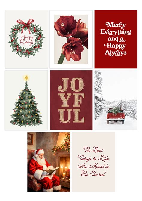 즐거운 크리스마스 카드 크리스마스 장식 포스터 Poster Store Kr