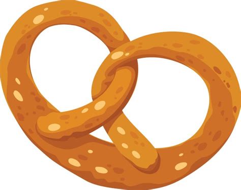 Pretzel Cartoon Character Isolated Royalty Free Vector Image