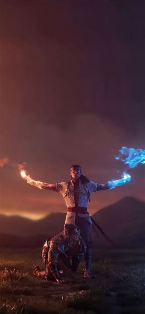 Liu Kang Fire God Mortal Kombat 1 Iphone Wallpapers Free Download