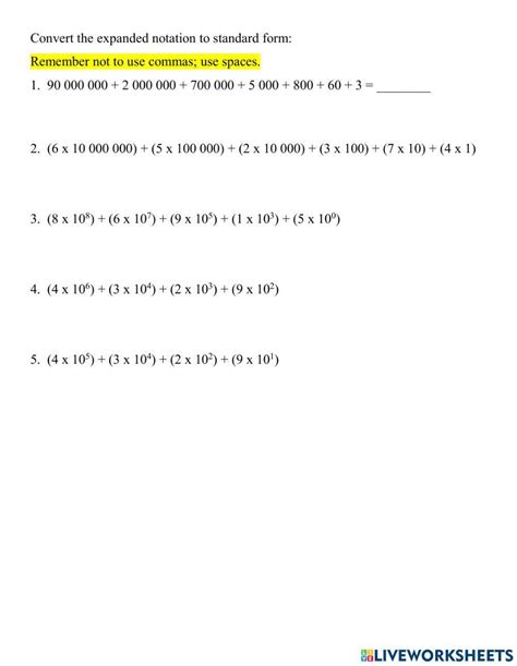 1439157 Expanded Notation To Standard Form Jesse