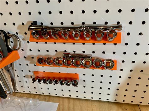 3d Printing Pegboard Socket Holders 14 38 12・cults