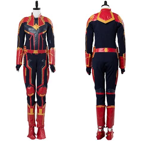 Avengers 4 Captain Marvel Cosplay Costume Carol Danvers Cosplay Costume