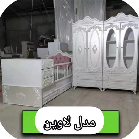 خرید و قیمت تخت و کمد نوزاد نوجوان دراور کودک بوفه ویترین سرویس خواب بچه اتاق خواب نوزادی