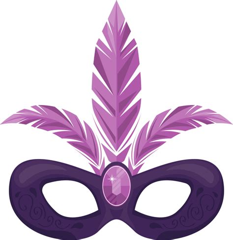 Purple Mardi Gras Mask 24089773 Png