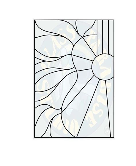 A Stained Glass Window With An Abstract Design