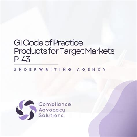 Gi Code Of Practice Products For Target Markets Compliance Advocacy